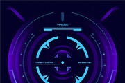 Futuristic touch screen UI | Technology Illustrations ~ Creative Market
