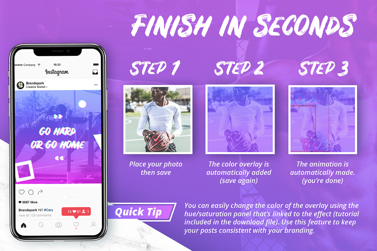 ANIMATED - Modern Instagram Posts, a Social Media Template by Brandspark
