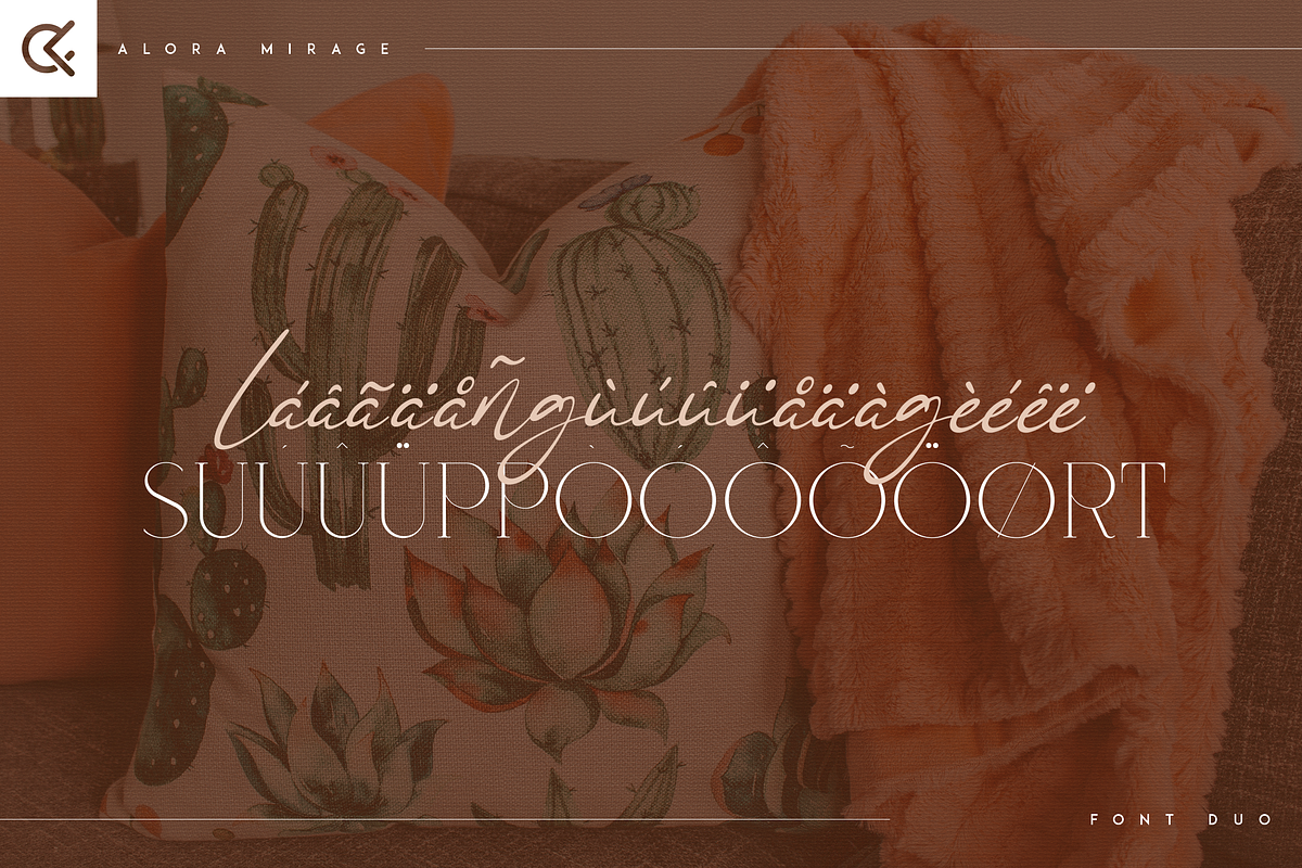 Alora & Mirage - modern font duo