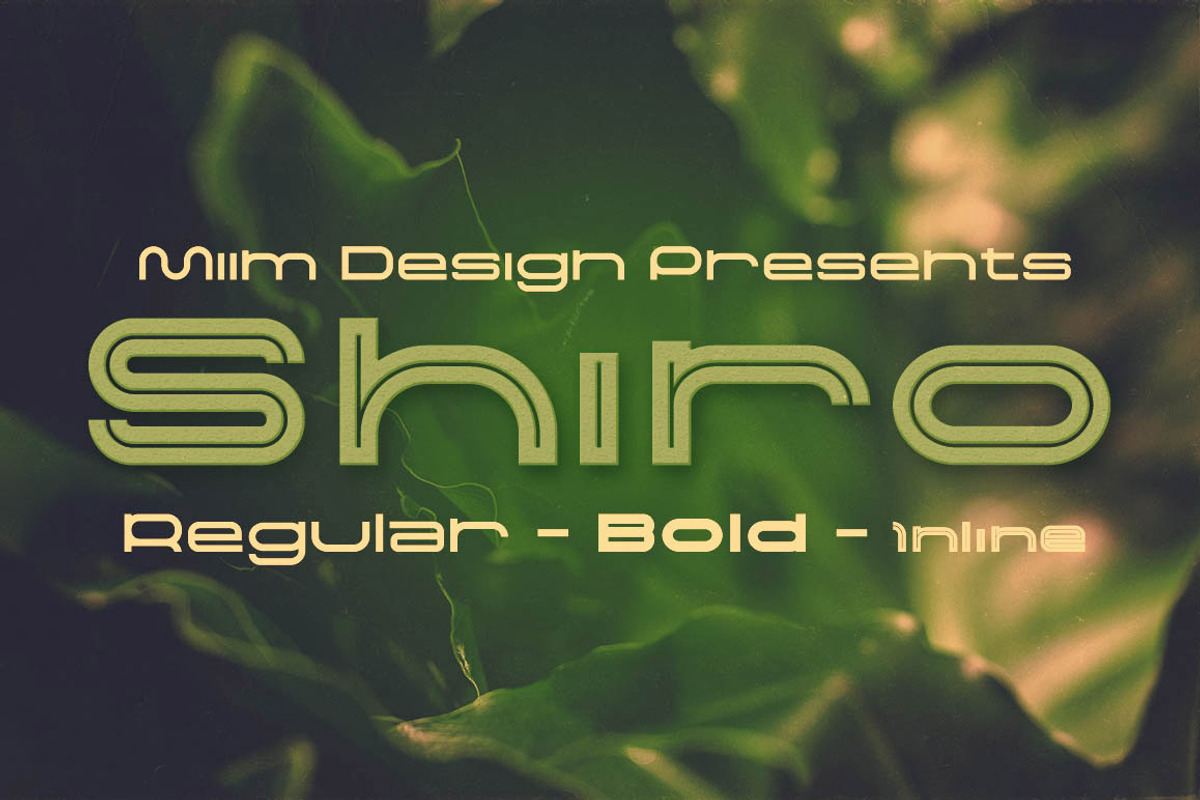 Shiro - Modern Font, a Font by MIIM