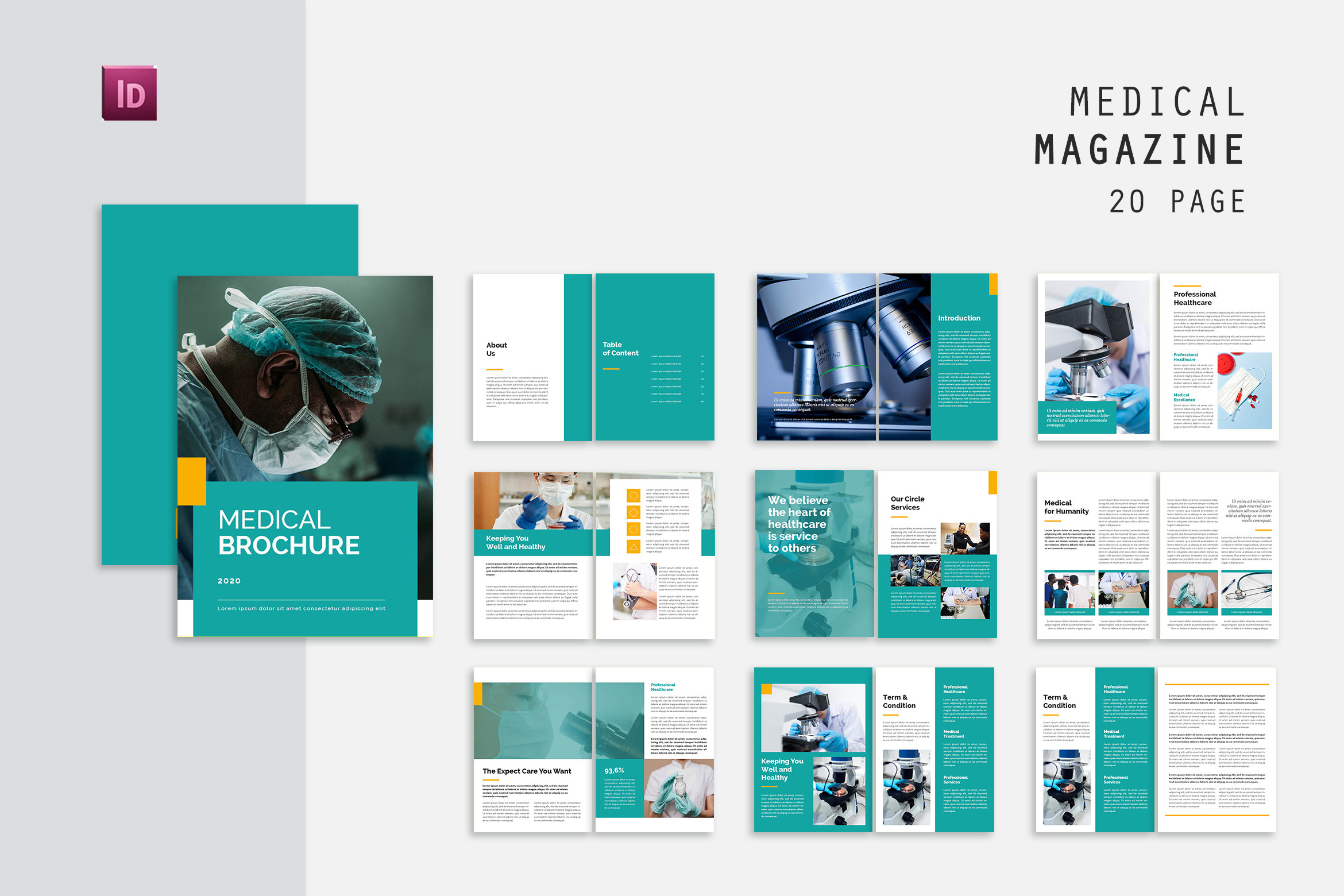 Professional Medical Magazine, a Magazine Template by AQR Studio
