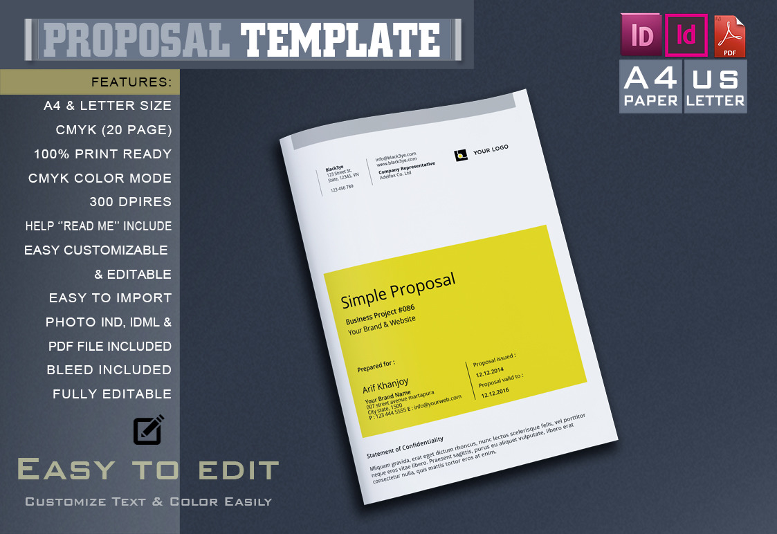 Proposal, a Stationery Template by artico