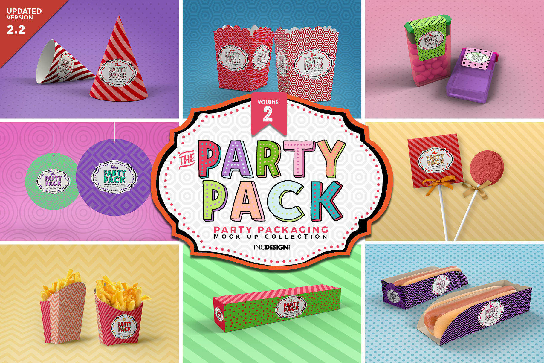 Vol.2 Party Packaging MockUps, a Packaging Mockup by INCDesign ...