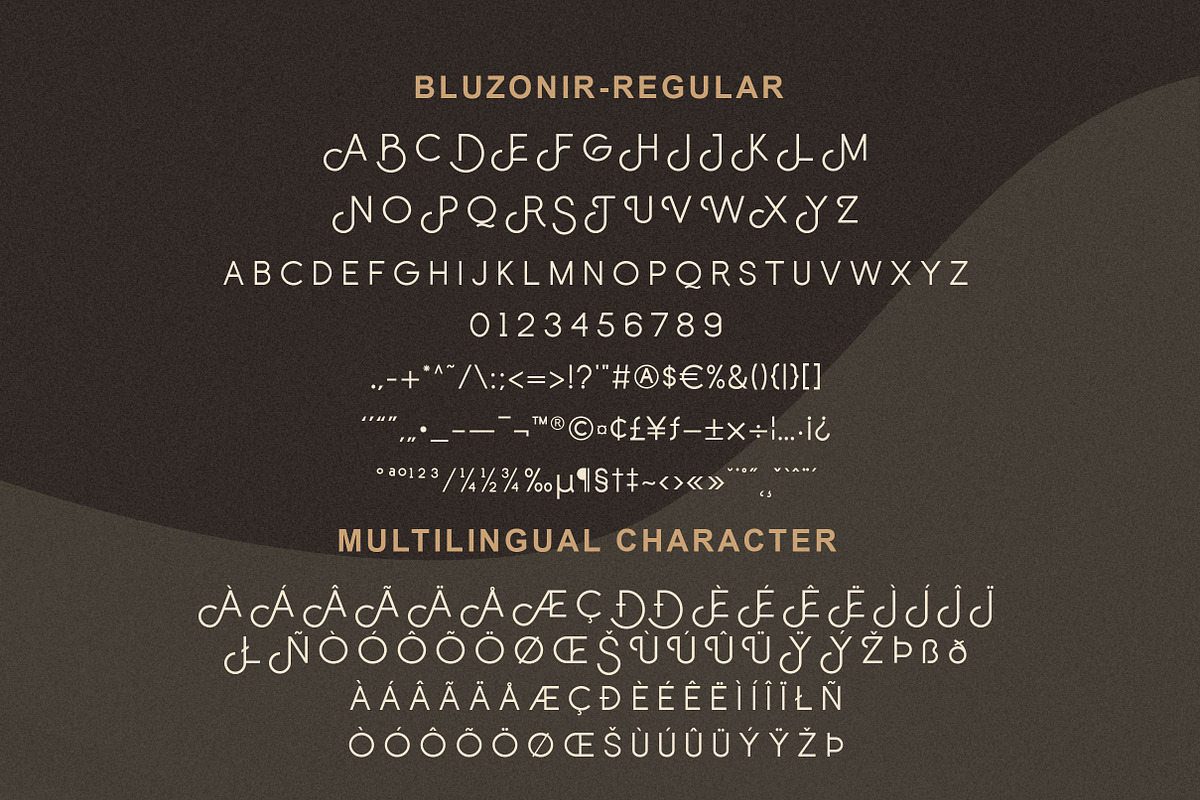 Bluzonir Stylish Sans Serif Font