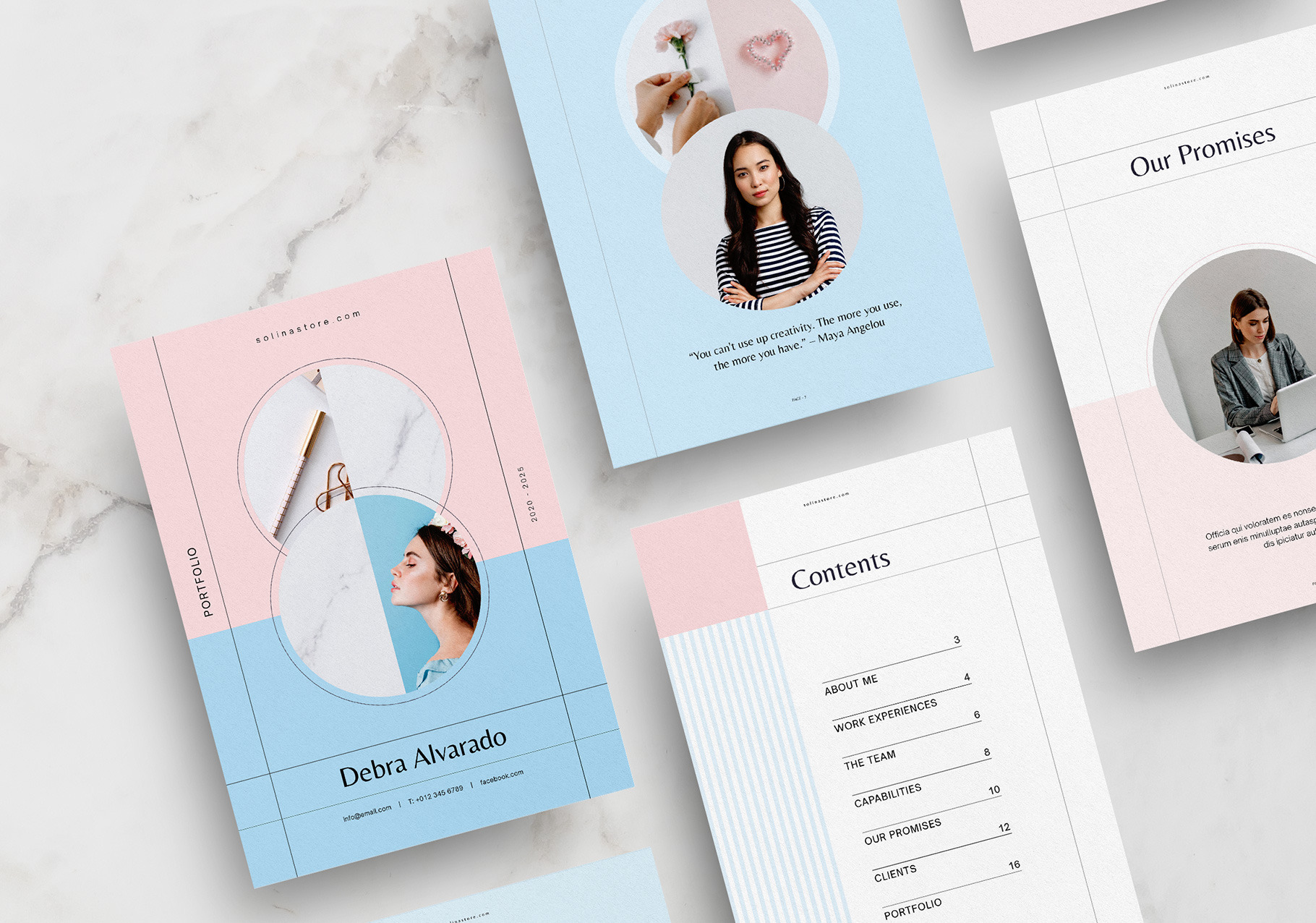 Debra Portfolio / Psd + Indd, a Brochure Template by Creativity-Design