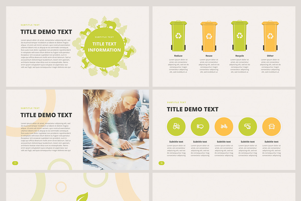 Organic PowerPoint Template, a Presentation Template by HiSlide.io