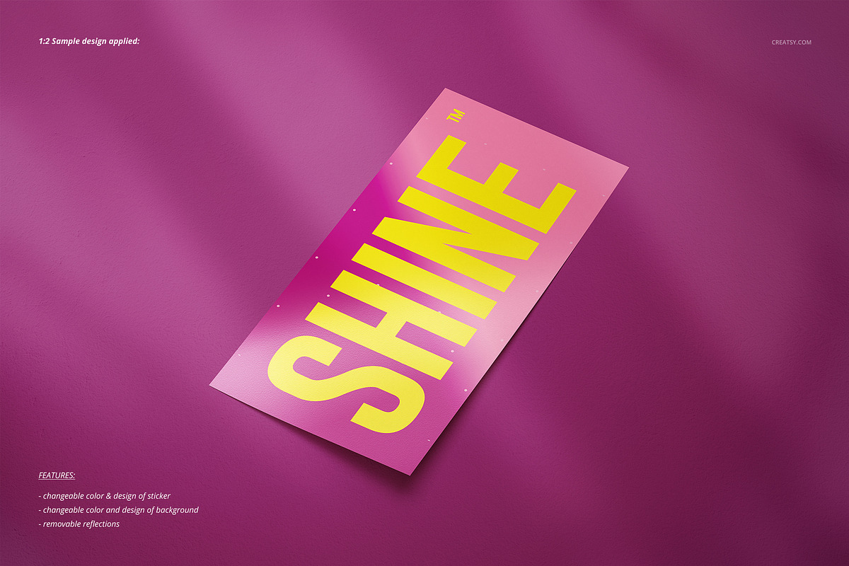 Sticker Generator Mockup Set, a Product Mockup by creatsy5