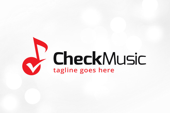 Check Music Logo Template, a Branding & Logo Template by gunaonedesign