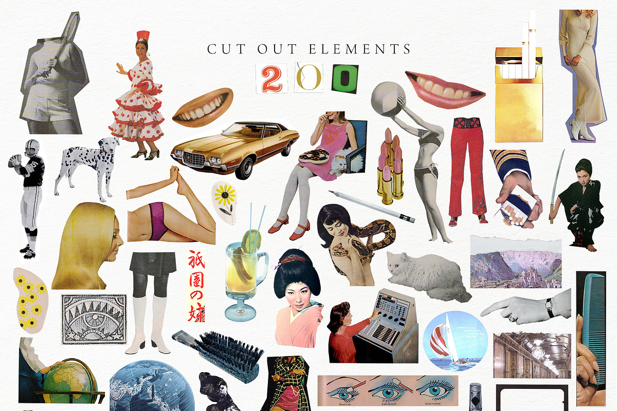 Vintage Collage Ultimate Pack, an Object Graphic by Kaleriia