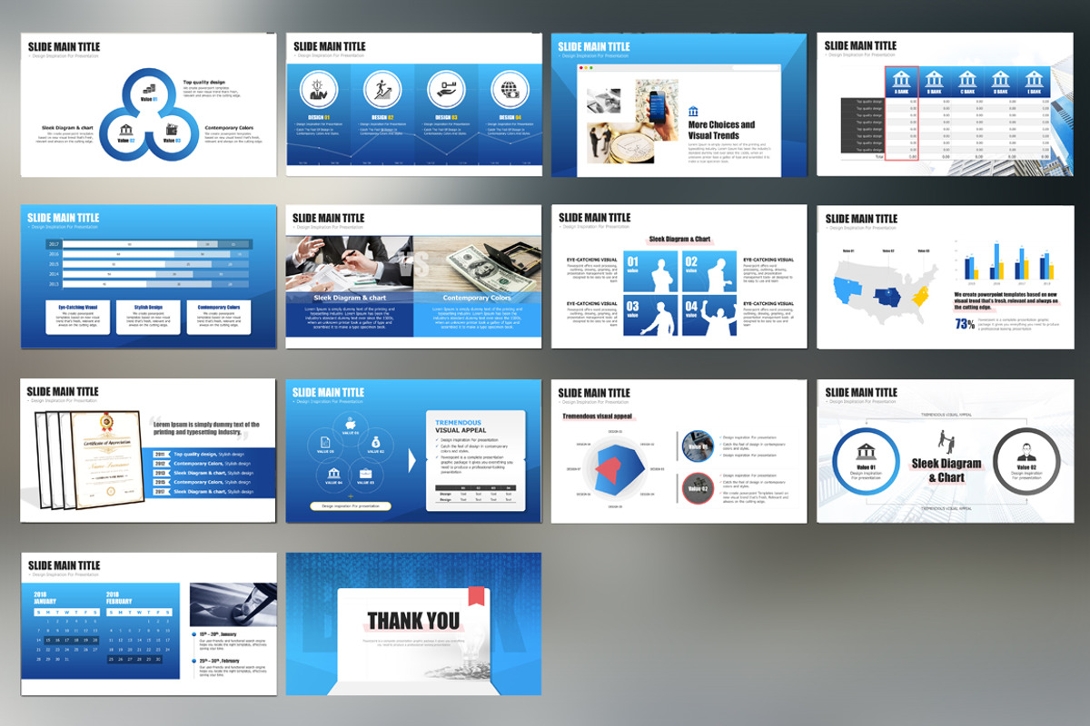 Banking PowerPoint Template, a Presentation Template by Good Pello | Creative Market