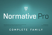 Normative Pro – 12 fonts, a Sans Serif Font by Green Type
