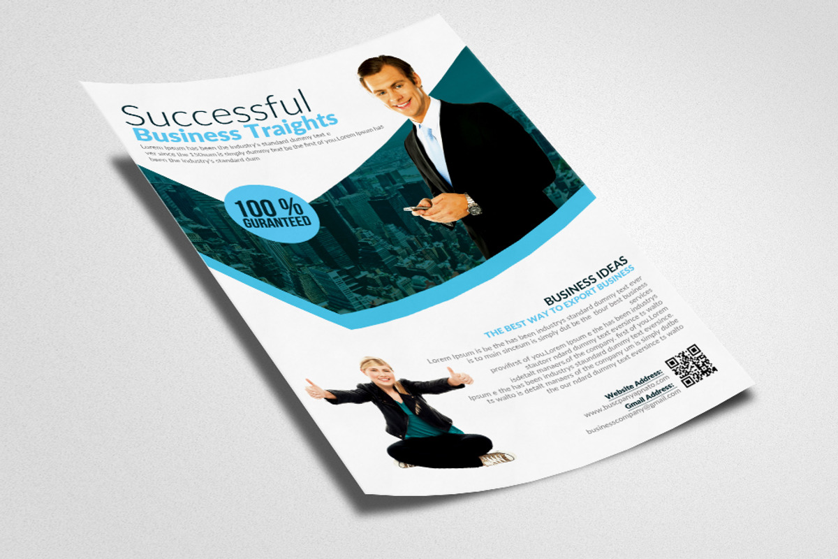 Investment Management Flyer, a Flyer Template by Design Up