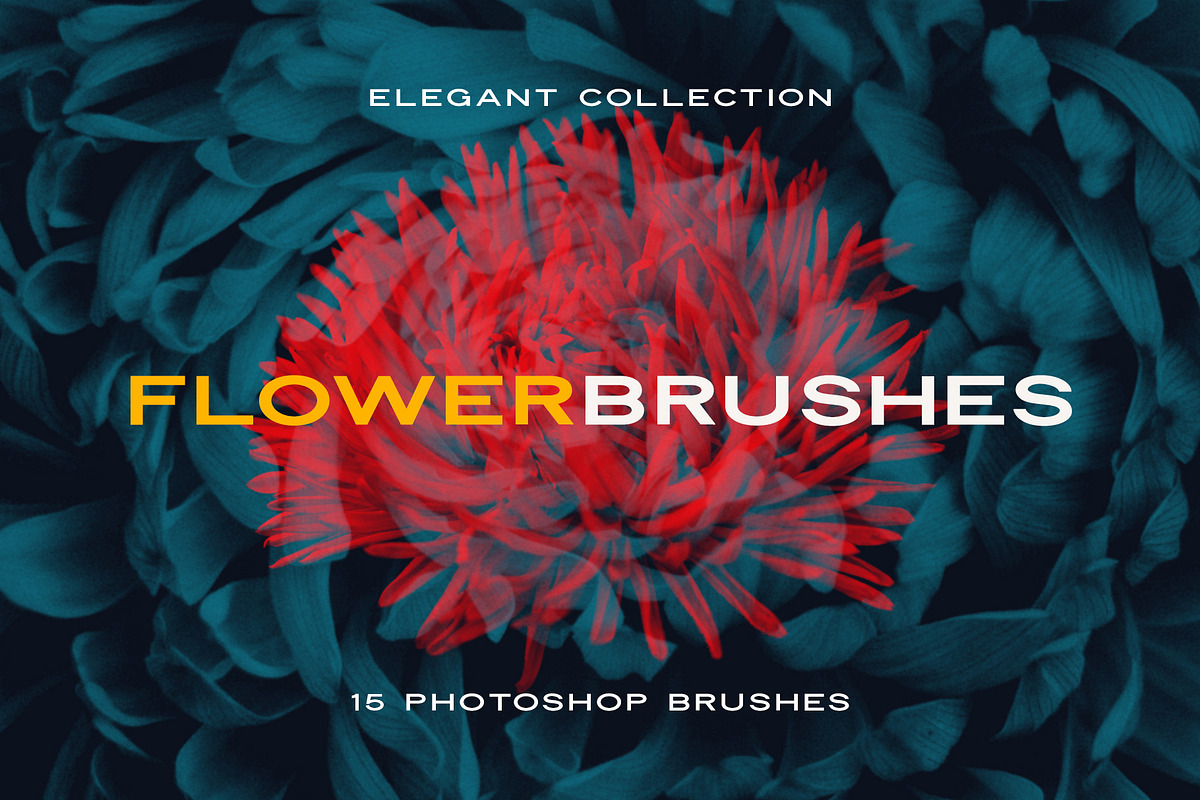 Elegant Flower Photoshop Brushes, a Brush Add-On by pixelbuddha.net