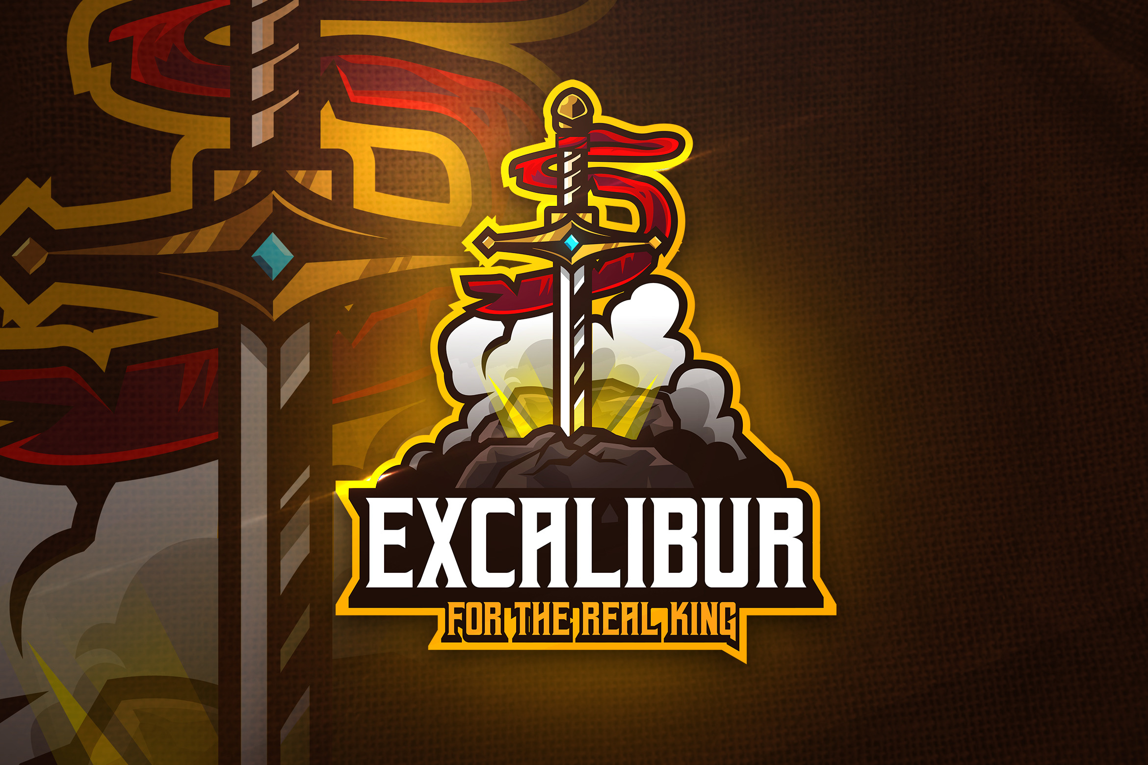 Excalibur - Mascot & Esport Logo, a Branding & Logo Template by AQR Studio