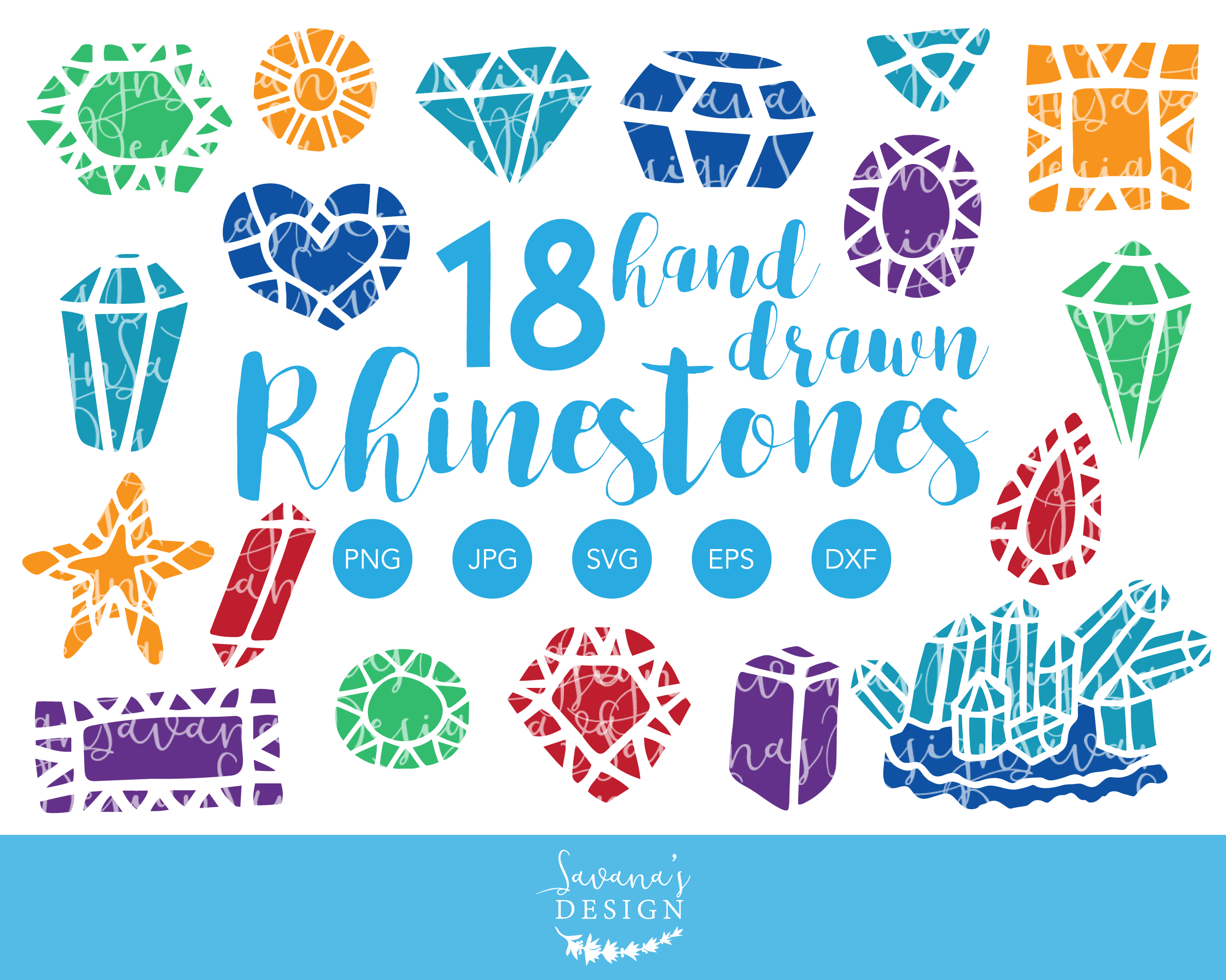Hand Drawn Gemstone SVG & Clipart, an Illustration by SavanasDesign