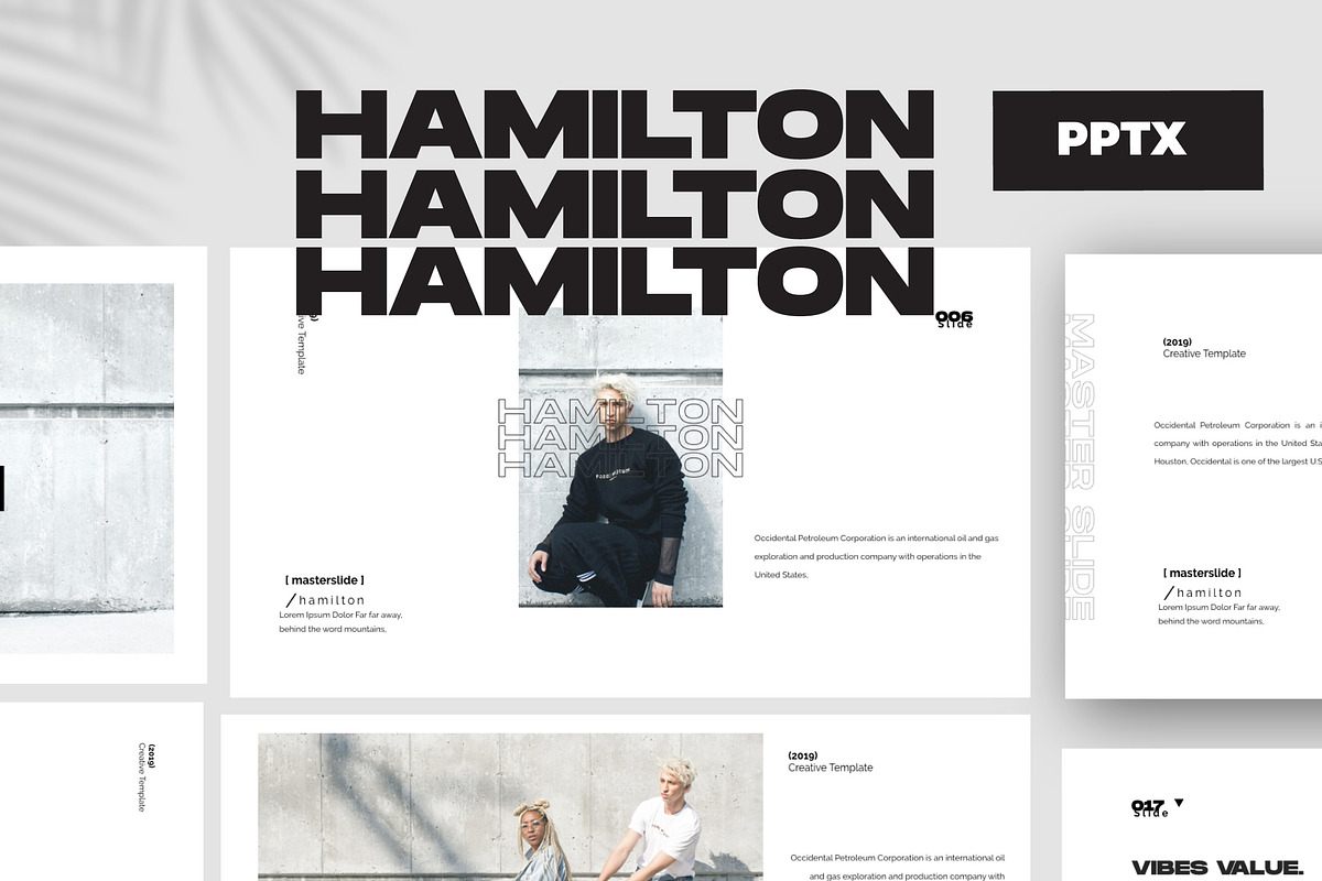 HAMILTON - Powerpoint Template, a Presentation Template by Dirtytemp Studio