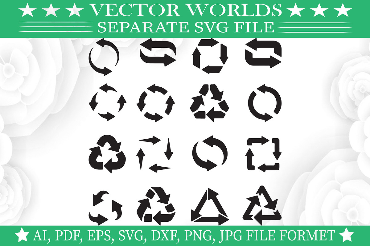 Recycling Symbol Svg, Recycling Svg, an Object Graphic by VectorWorlds