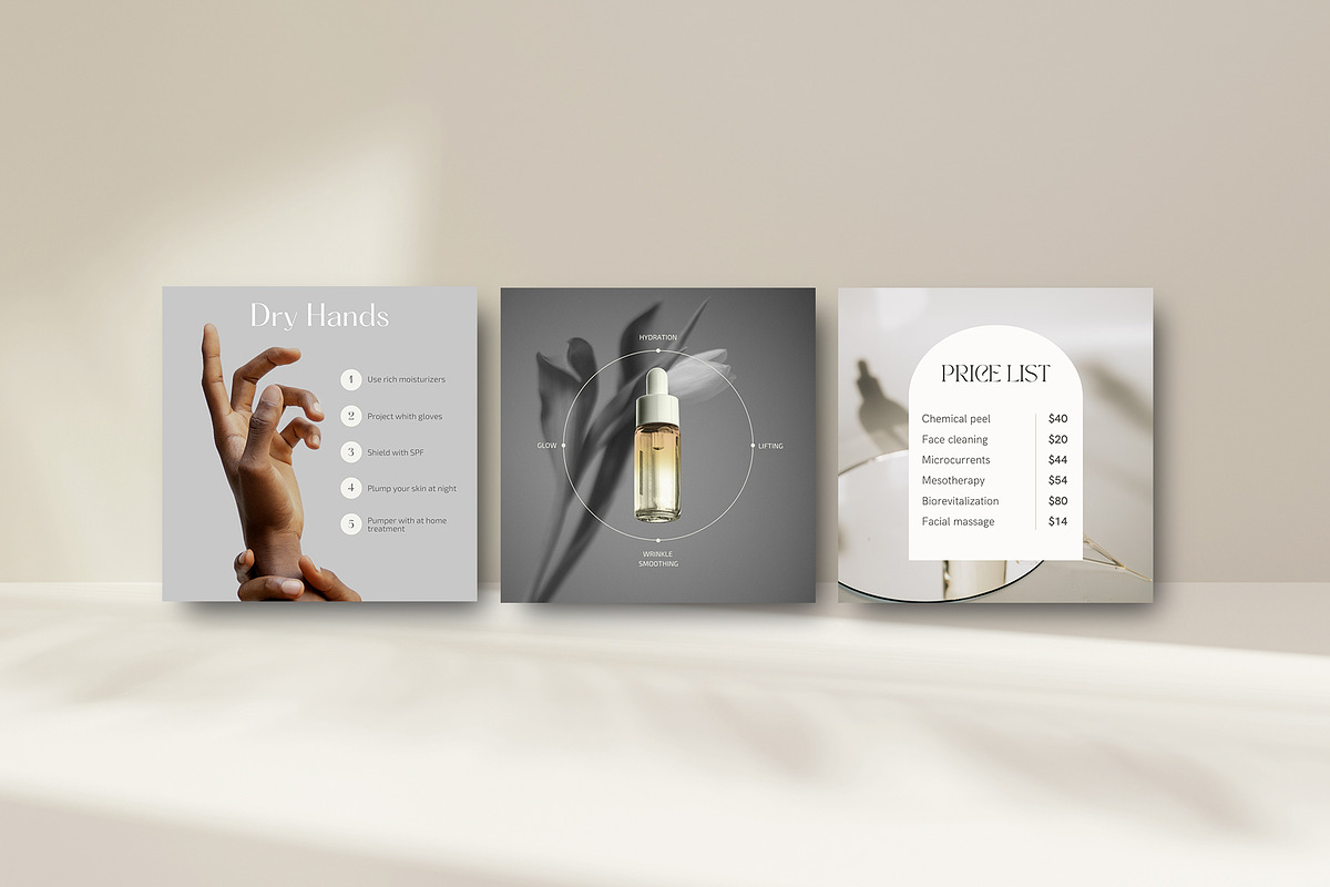 CANVA / Skin Care Social Media Pack, a Social Media Template by Simple có