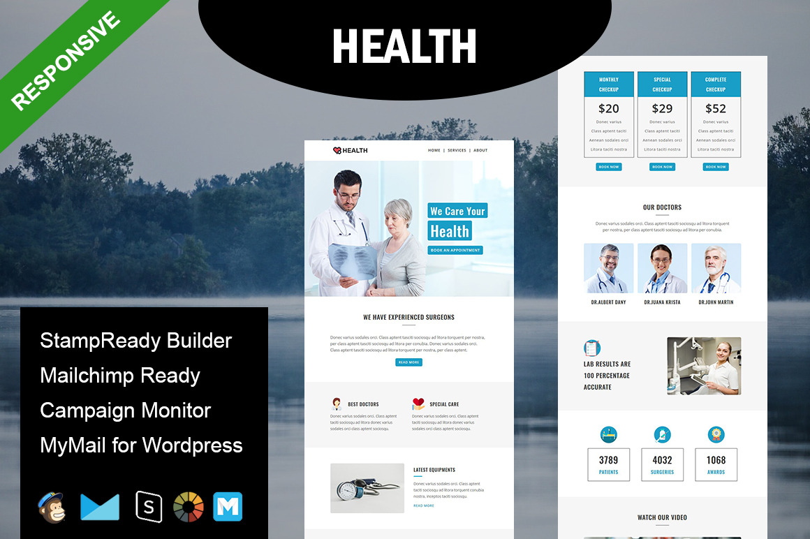 HEALTH- Responsive Email Template, an Email Template by FourDinos