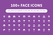 100+ Face Icons | Icons ~ Creative Market