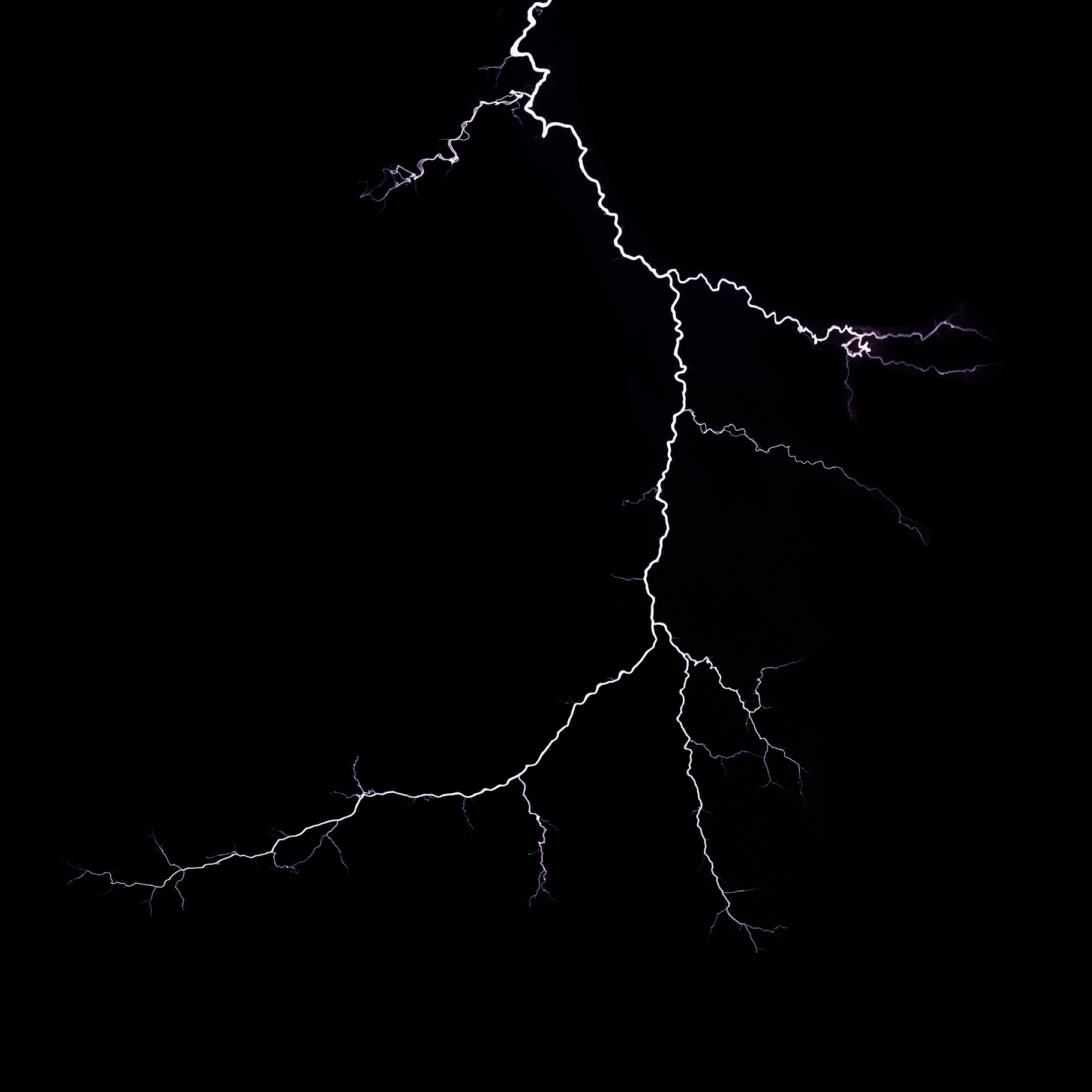 lightning bolt on black background, an Abstract Photo by AlexZaitsev