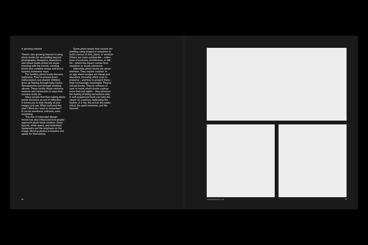 Square Photo Book Grid System | Sans