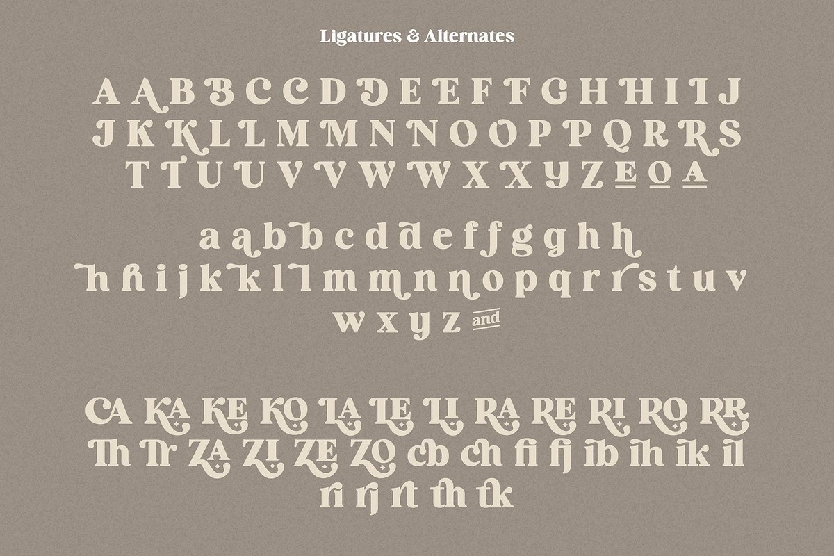 Cocktail - Elegant Retro Serif, a Serif Font by Harmonais Visual