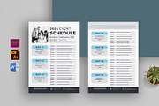 Event Schedule | MS Word & Indesign, a Flyer Template by obayes ...