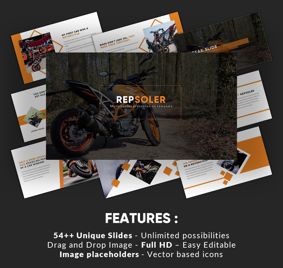 Repsoler - Motorsports Powerpoint, a Presentation Template by Naistudio