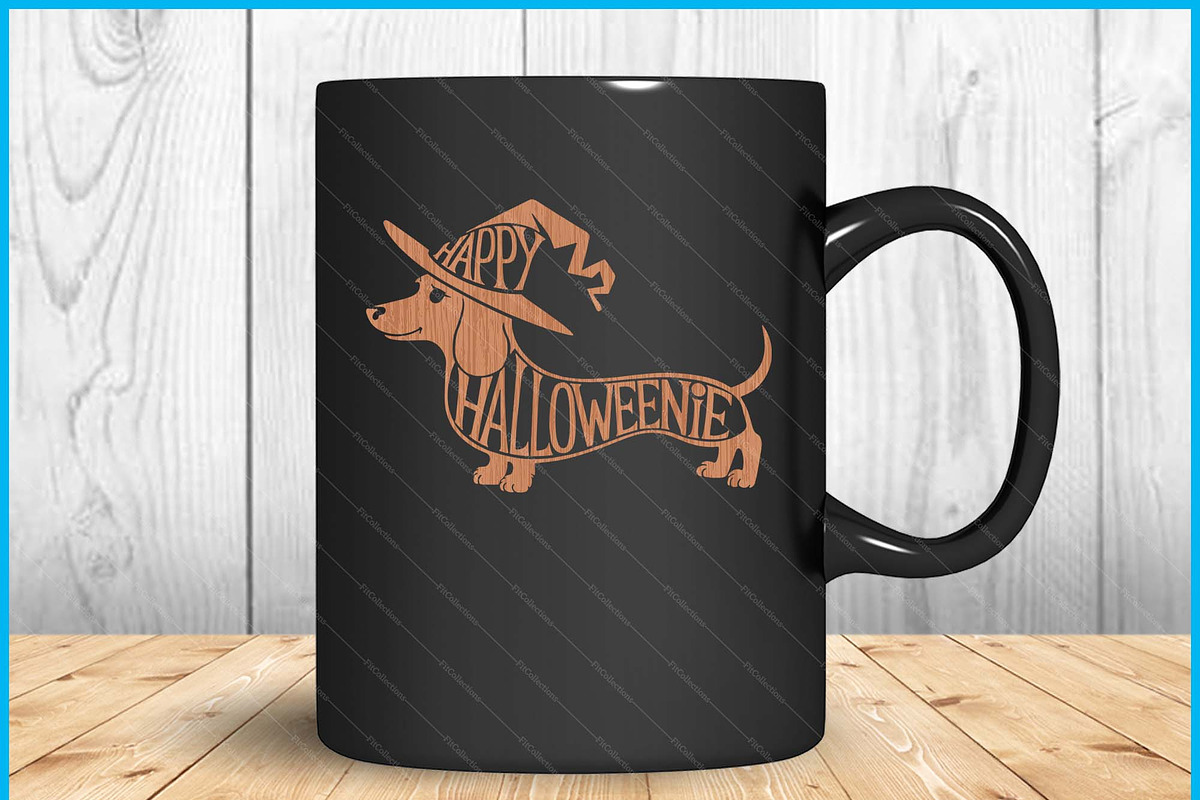 Happy Halloweenie Weiner Dog SVG PNG