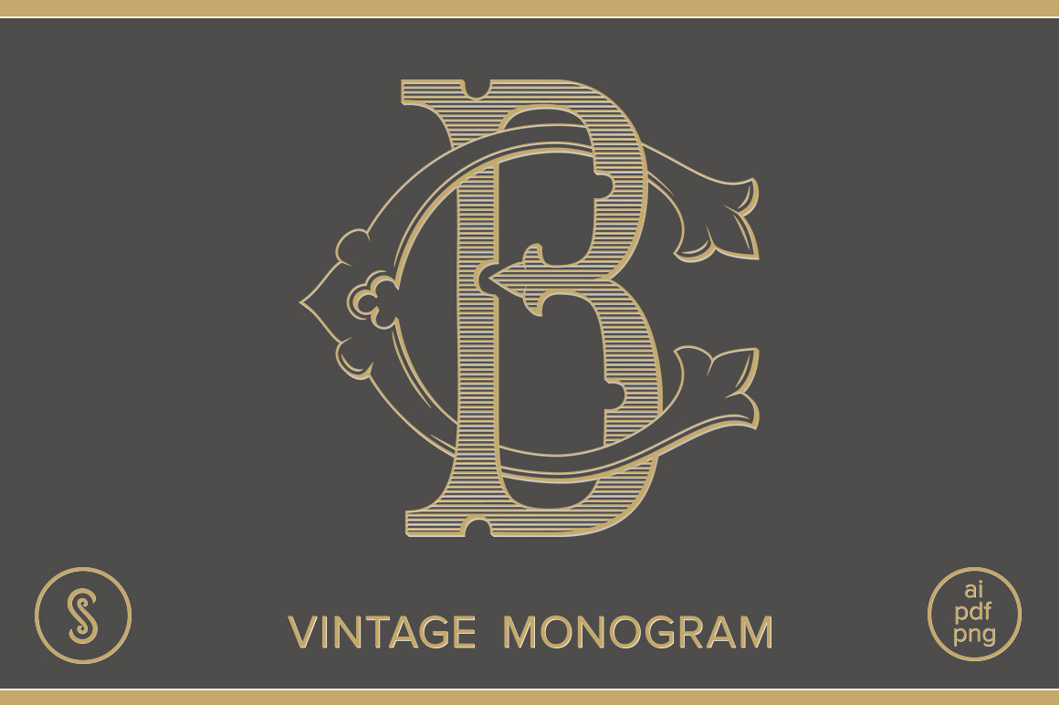 BC Monogram CB Monogramj, an Illustration by Shuler Studio