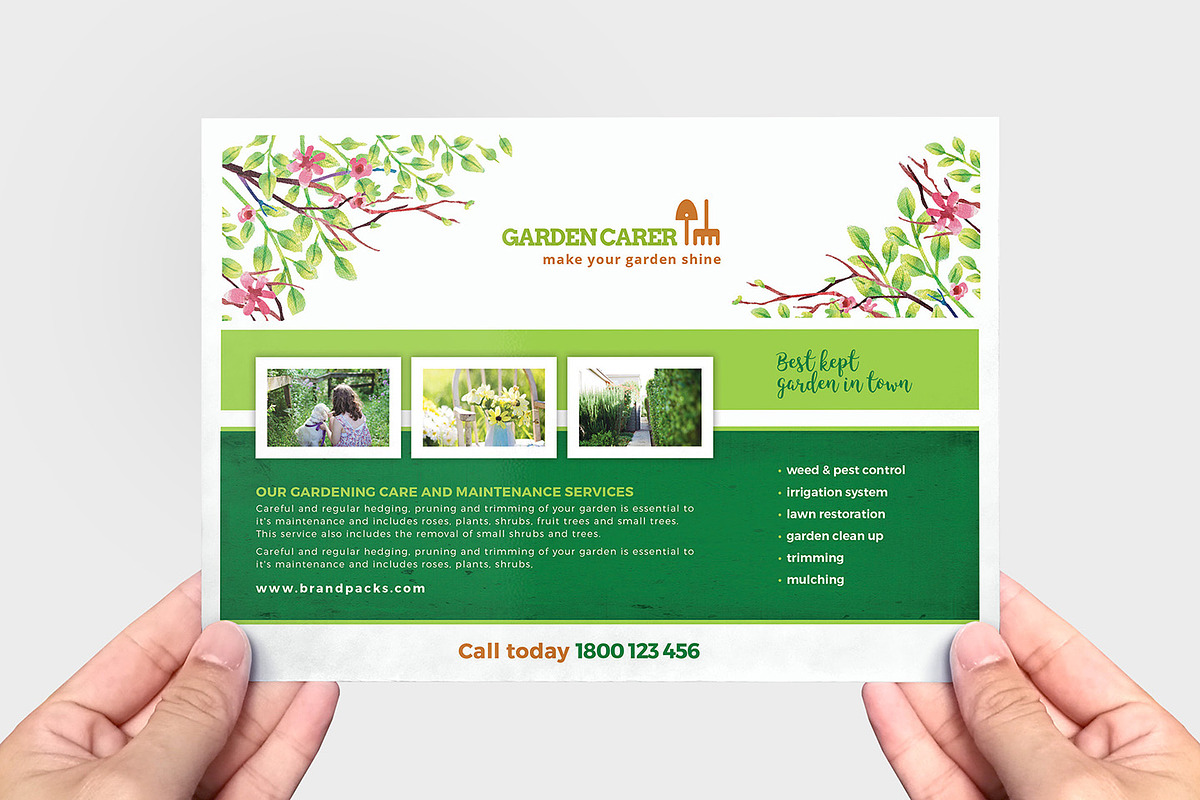 Garden Service Templates Pack, a Flyer Template by BrandPacks