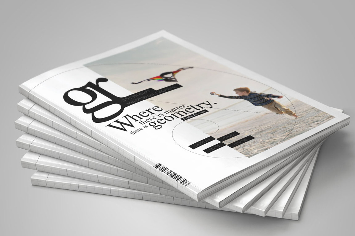 Golden Ratio Magazine Template, a Magazine Template by DesignSomething