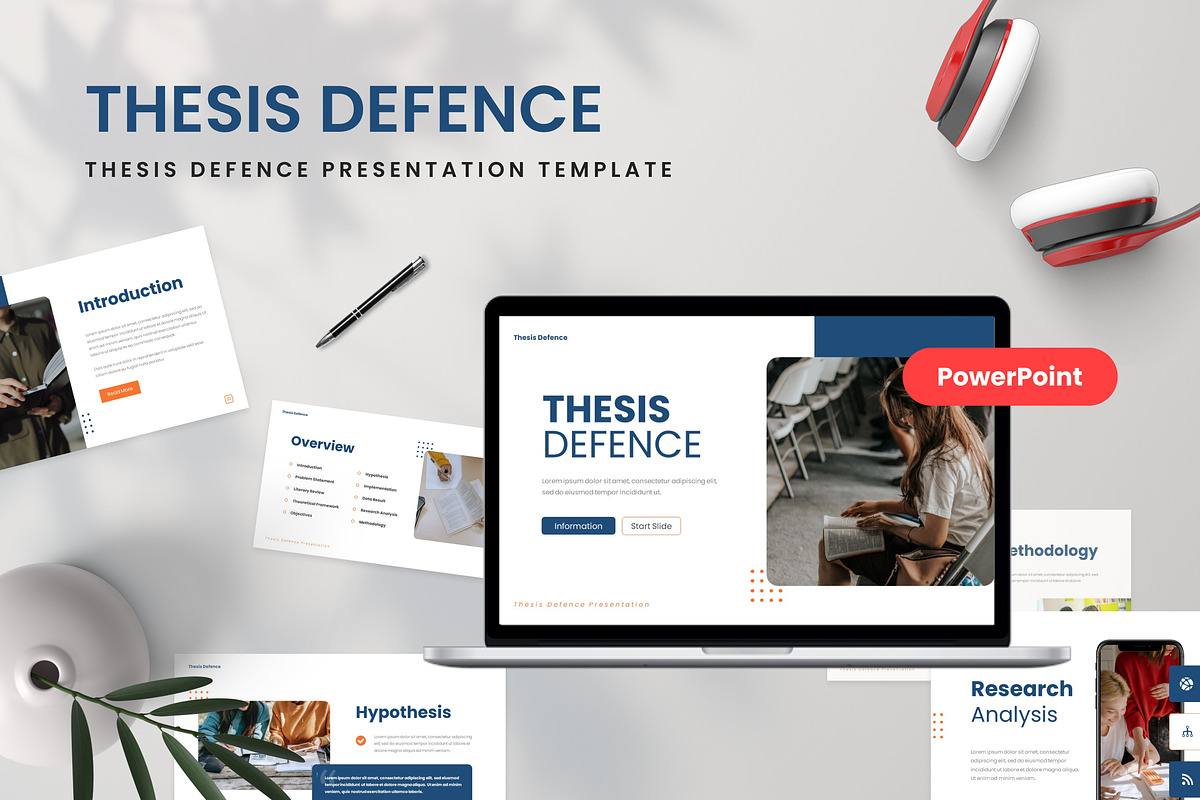 Thesis Defence PowerPoint Template, a Presentation Template by ...