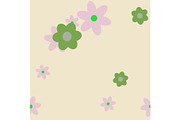 Cartoon Flowers Seamless Vector, a Texture Graphic by megastocker