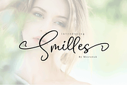 Smilles Script, a Script Font by Meutuwah