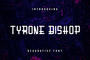 Tyrone Bishop Font, a Sans Serif Font by zerologicstudio