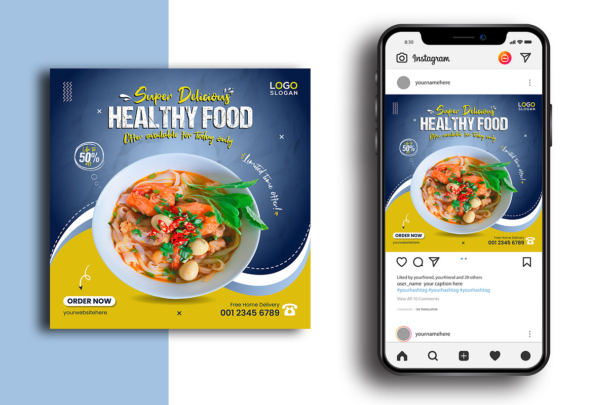 Food Menu Restaurant Promotion post