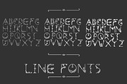 Line fonts pack | Fonts ~ Creative Market