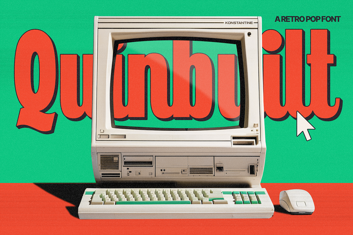 Quinbuilt - Retro Script Fonts, a Script Font by Konstantine Studio