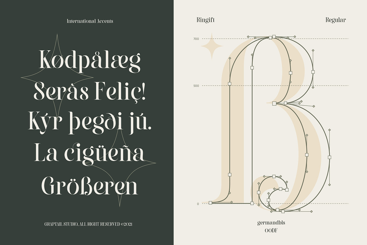Ringift - A Modern Serif, a Serif Font by Graptail