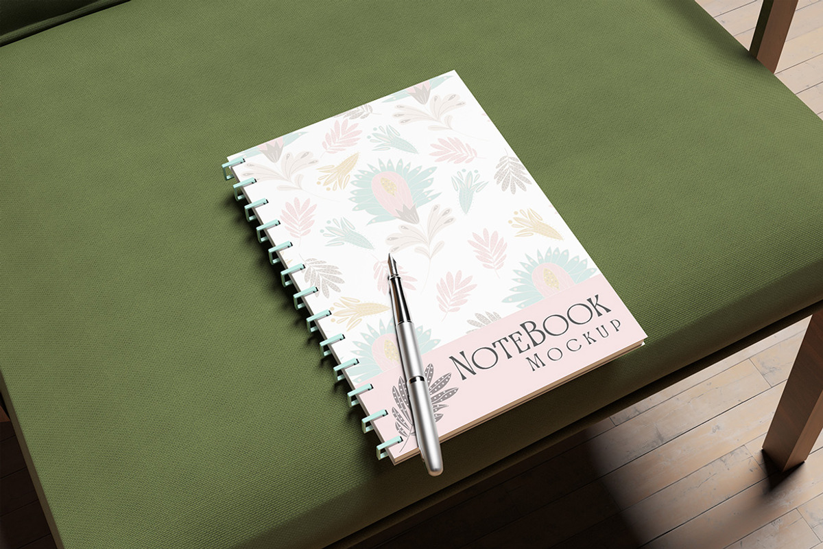 Realistic Notebook Mockup