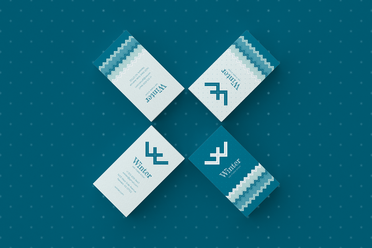 Winter. Business Card Templates, a Business Card Template by le-genda