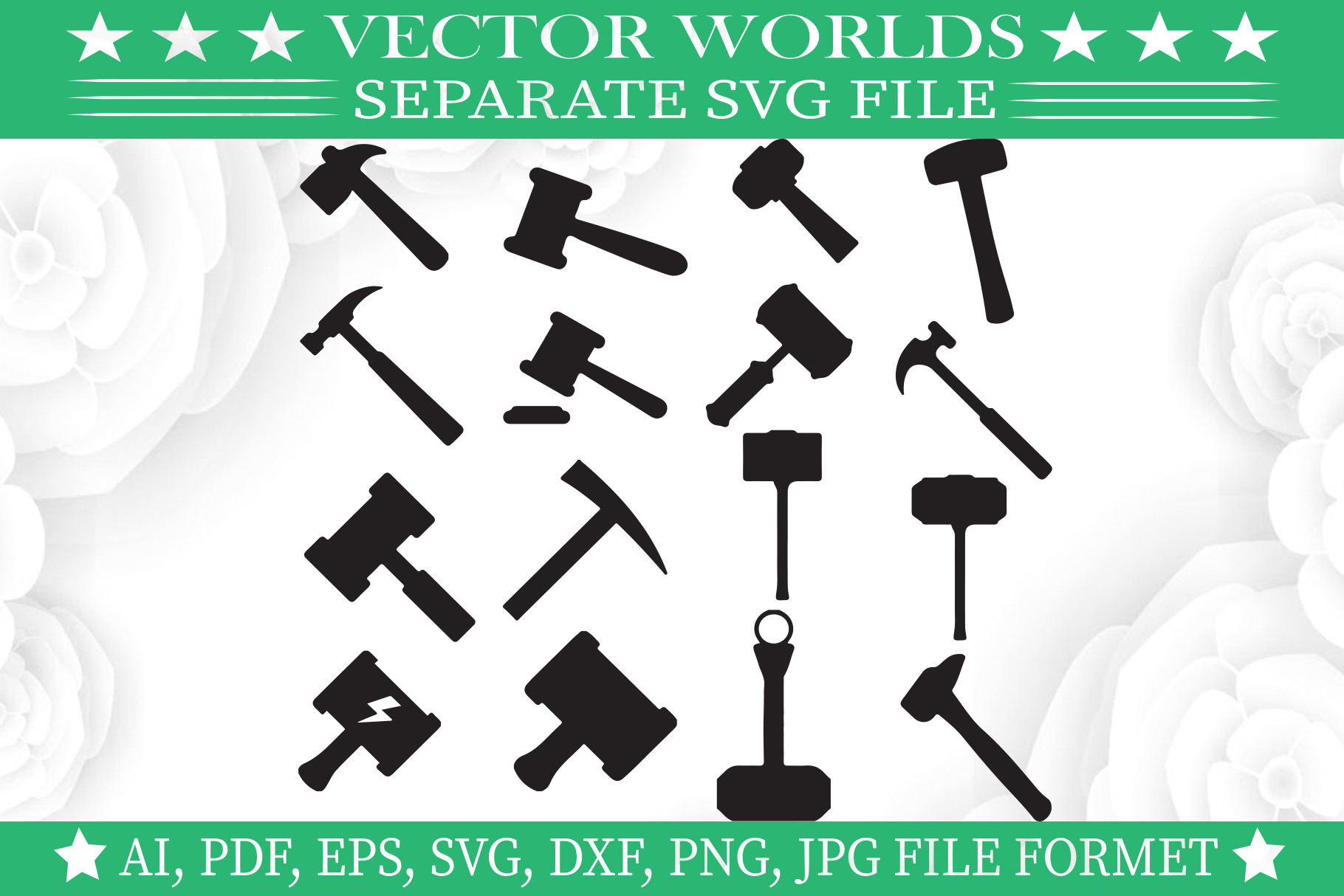 Hammer Svg, Strong Svg, an Object Graphic by VectorWorlds