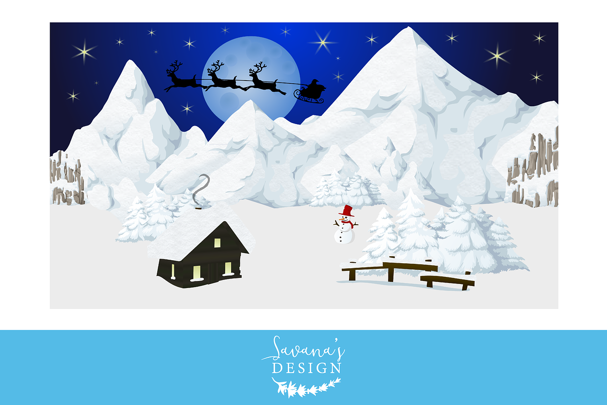 Winter Wonderland Clipart, a Decorative Illustration by SavanasDesign ...
